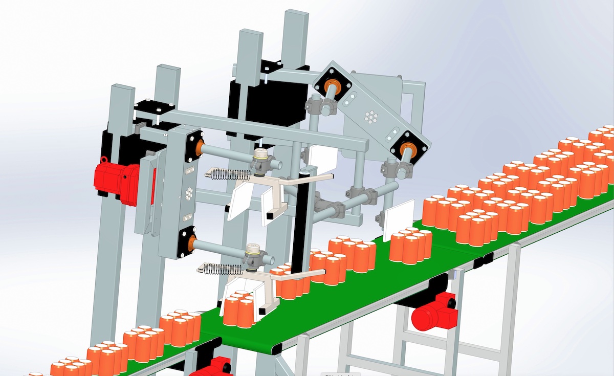 Sorting, turning, distributing, combining many products
